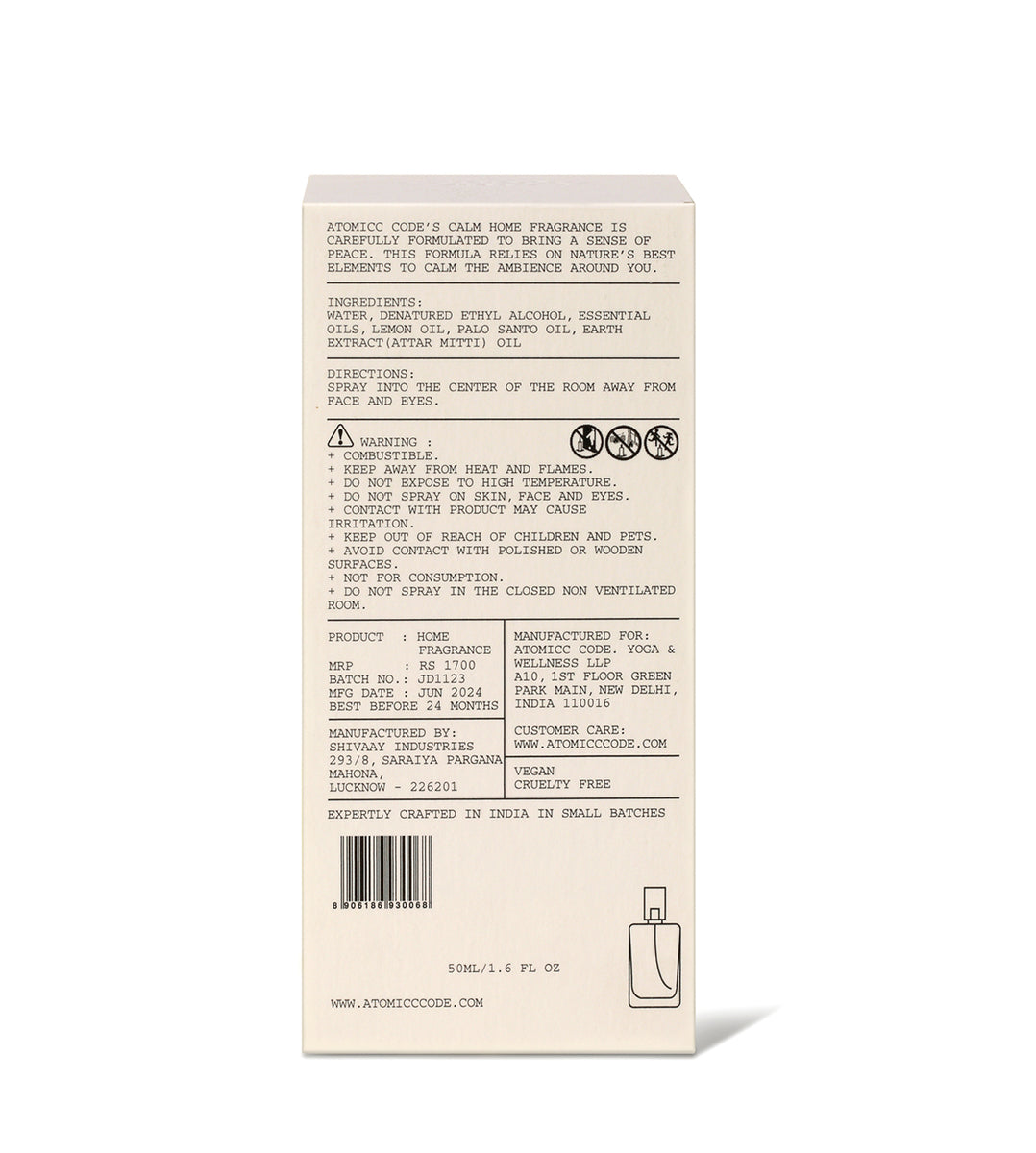 New Calm Home Fragrance– Atomicc Code